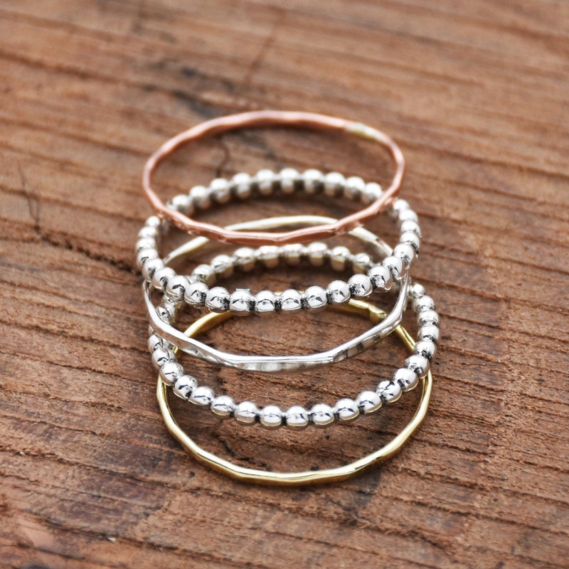 Chocolate Stack Rings - Etsy UK