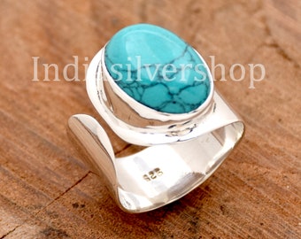 Turquoise Silver Ring - Etsy