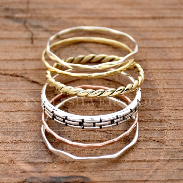 Stackable Rings - Etsy
