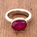 Indian Ruby Ring 925 Sterling Silver Ring Handmade Ring - Etsy