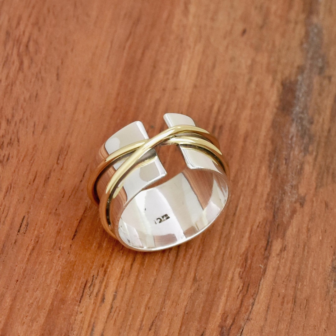 925sterling Silver Ring Wedding Ring Plain Wide Band Ring Anniversary ...