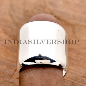 14 MM Wide Band Ring, Men and Women Band, 925 Sterling Silver Ring ...