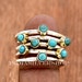 Handmade Sterling Silver Turquoise Ring: Wide Band Boho Wrap Ring - Etsy