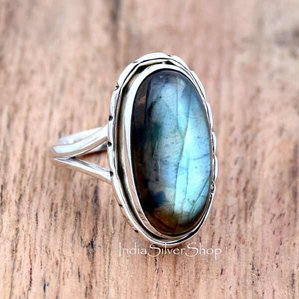 Sterling Silver Long Ring - Etsy