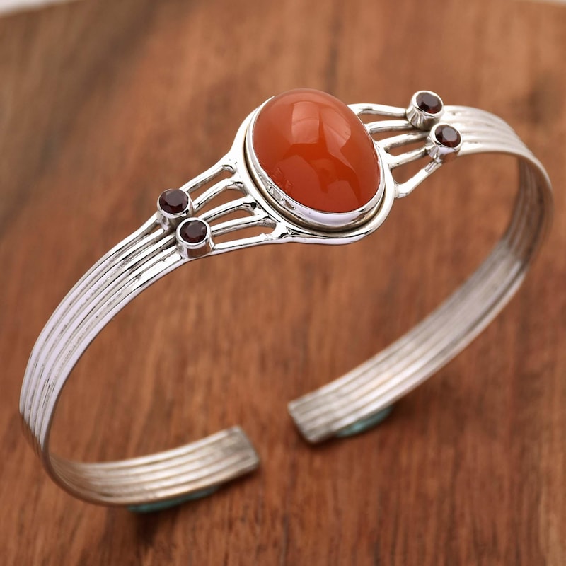 Carnelian Bangle - Etsy