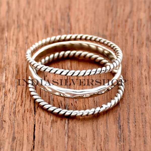 Silver Stacking Ring - Etsy