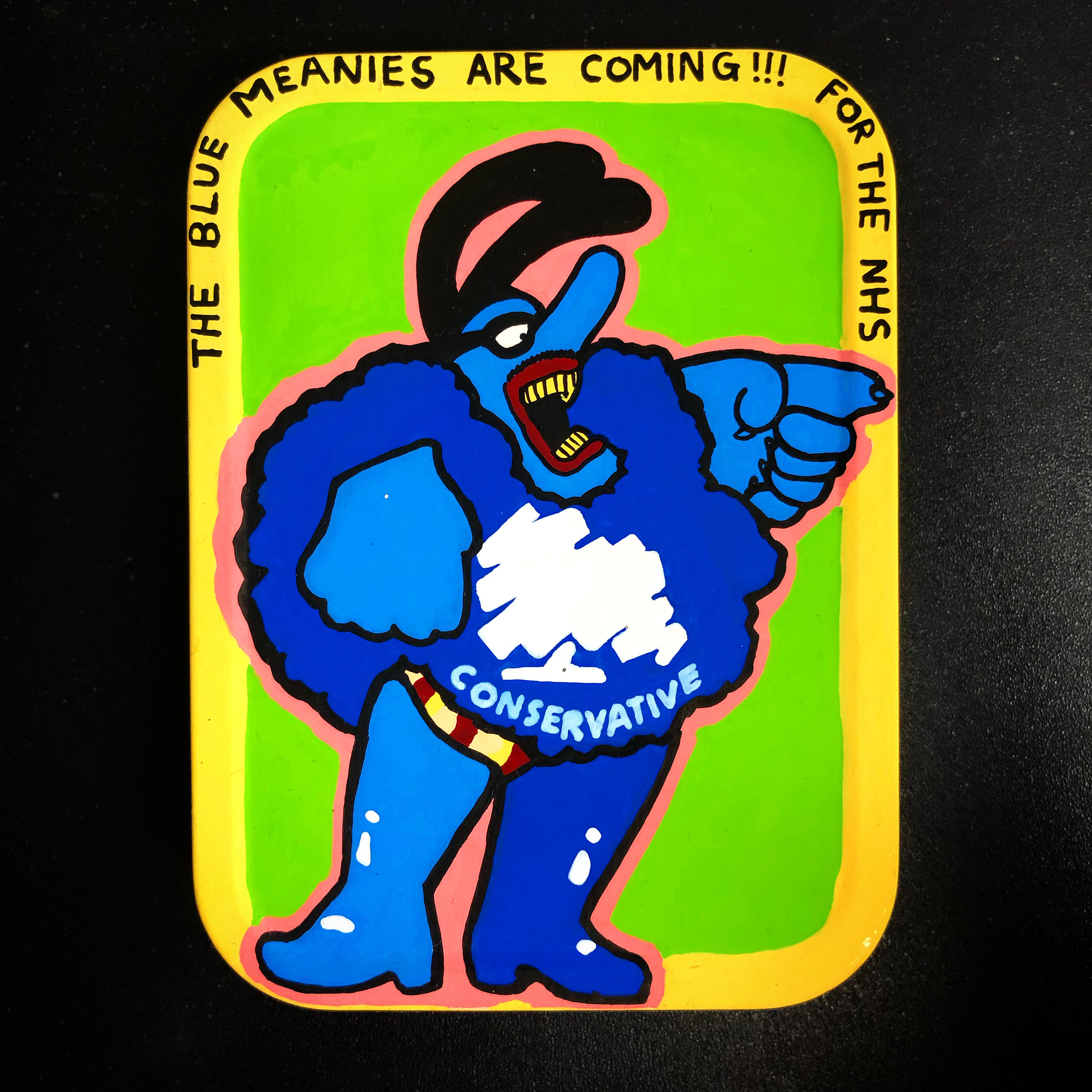 Aquarium Decoration Blue Meanies