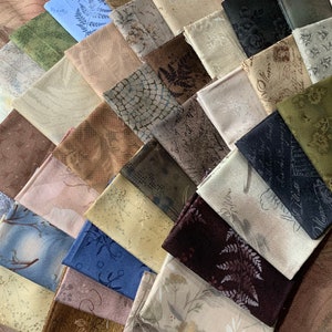 Fat Quarters Assortment of Serenity Diawabo Fabrics by E. E. Schenck - Etsy