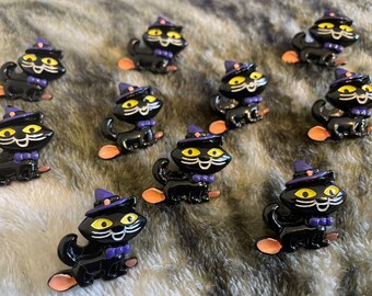 Black Cat Push Pins Decorative Push Pins Unique Black - Etsy