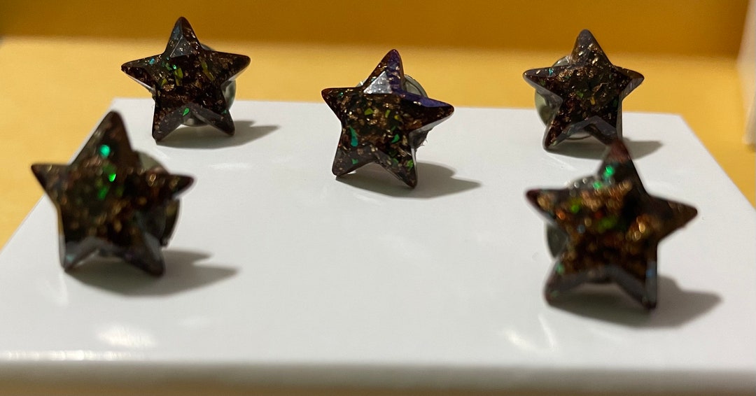 Flashy Star Push Pins - Etsy