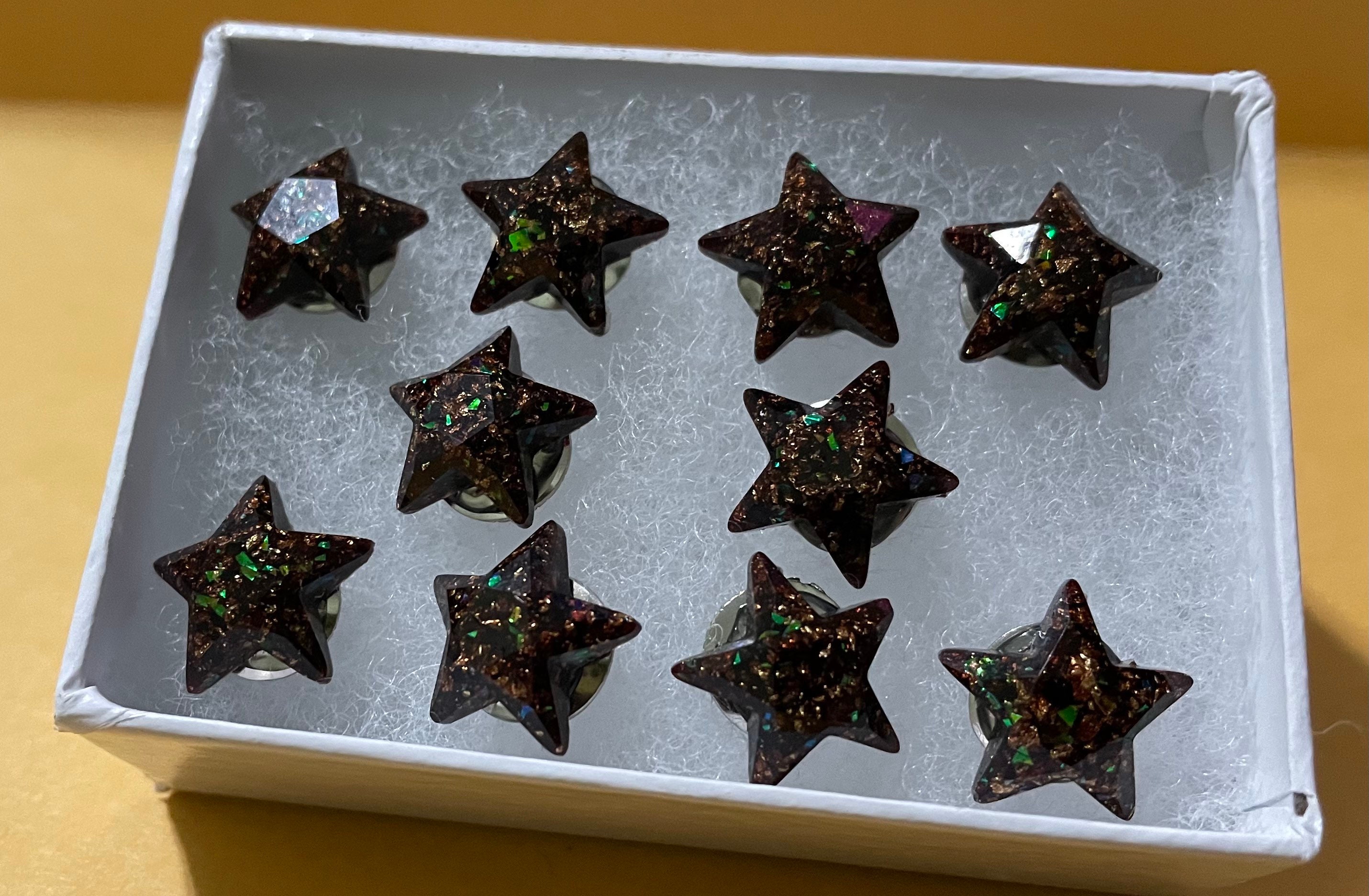 Flashy Star Push Pins - Etsy