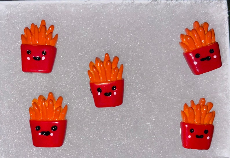 French Fry Push Pins - Etsy