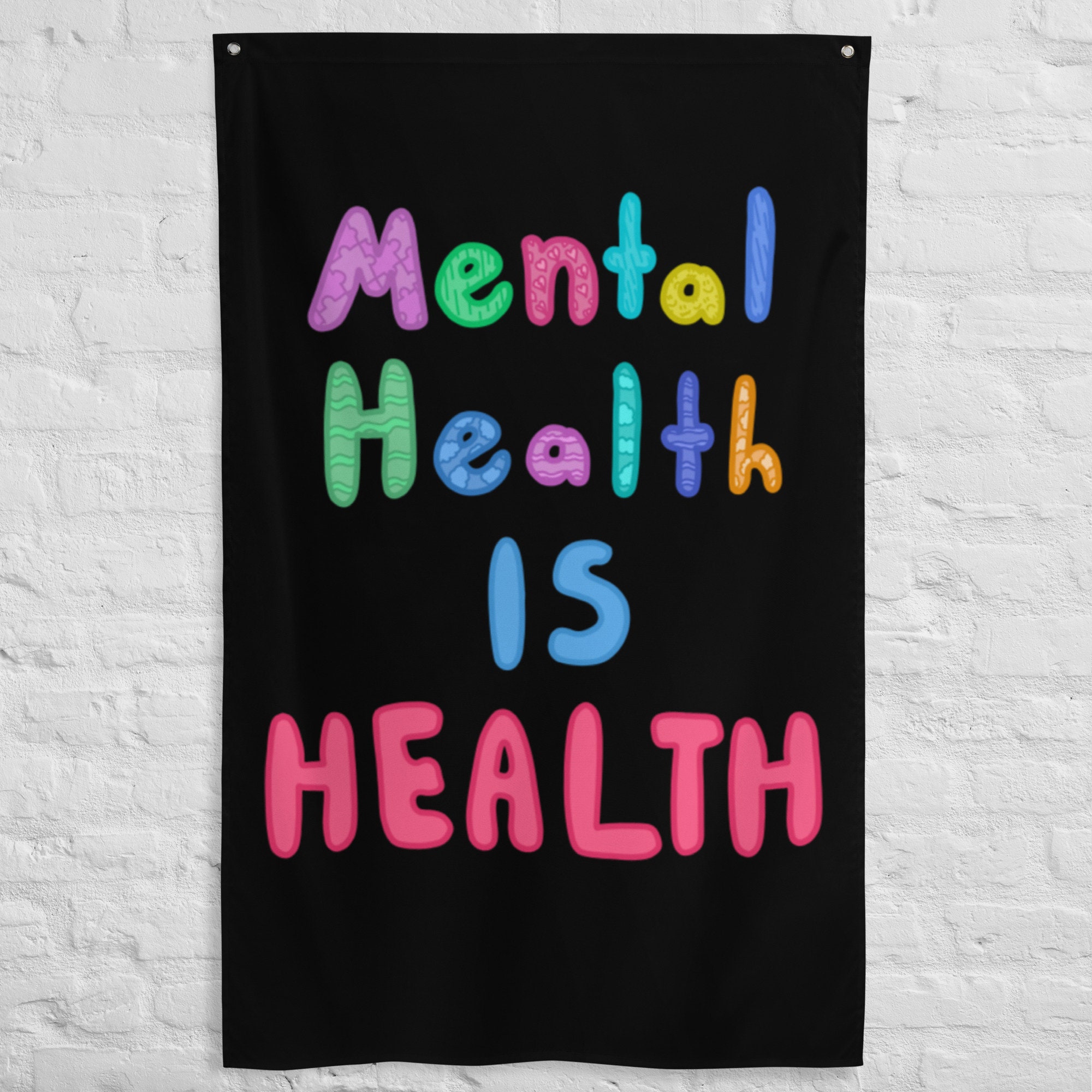 Mental Health is Health - Flag - Etsy
