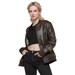 Lavender - Embroidered Leather Bomber Jacket - Etsy