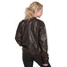 Lavender - Embroidered Leather Bomber Jacket - Etsy