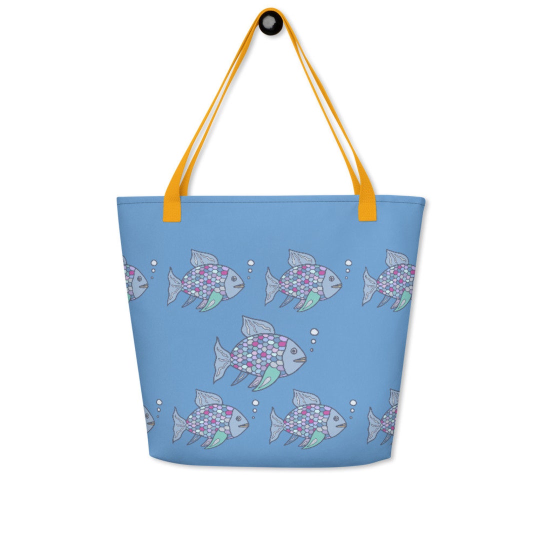 School of Rainbow Fish - Beach Bag - Etsy UK