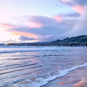 Pastel Sunset Over Pismo Pier - Pismo Beach, California - Etsy
