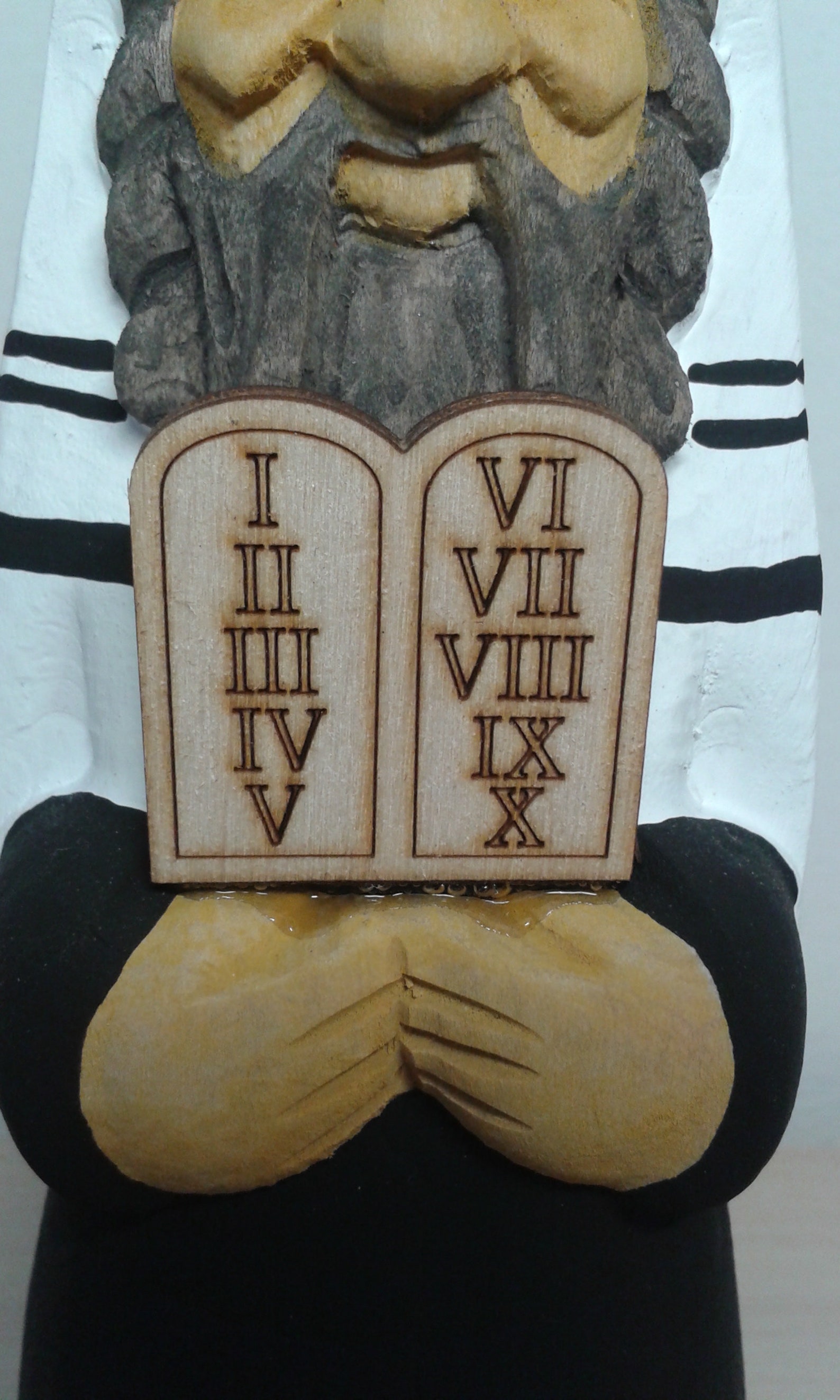 Jew Figurine With the Decalogue, Jewish Man With Decalogue, Jew of Wood ...