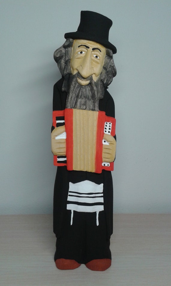Jew Figurine With a Harmony Jew of Wood Wood Carving Home | Etsy