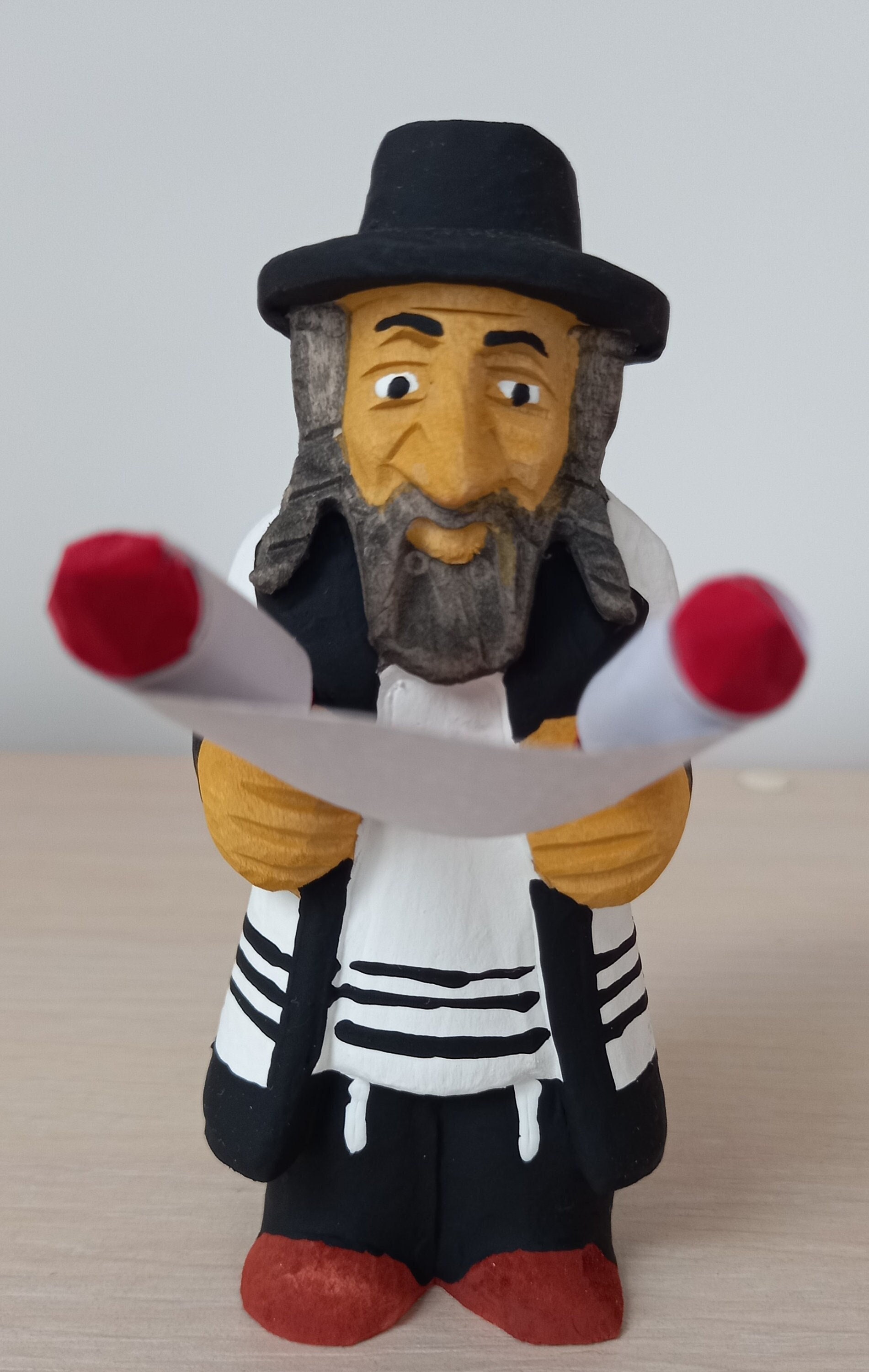 Jew Figurine With the Torah, Jew of Wood, Jewish Man With the Torah ...
