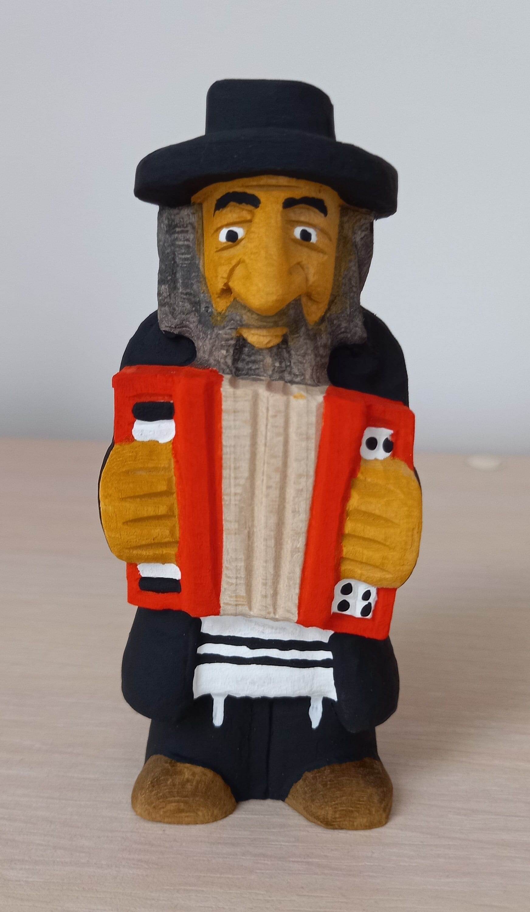 Jew Figurine With Harmony, Jew of Wood, Wood Carving, Wooden Statue ...