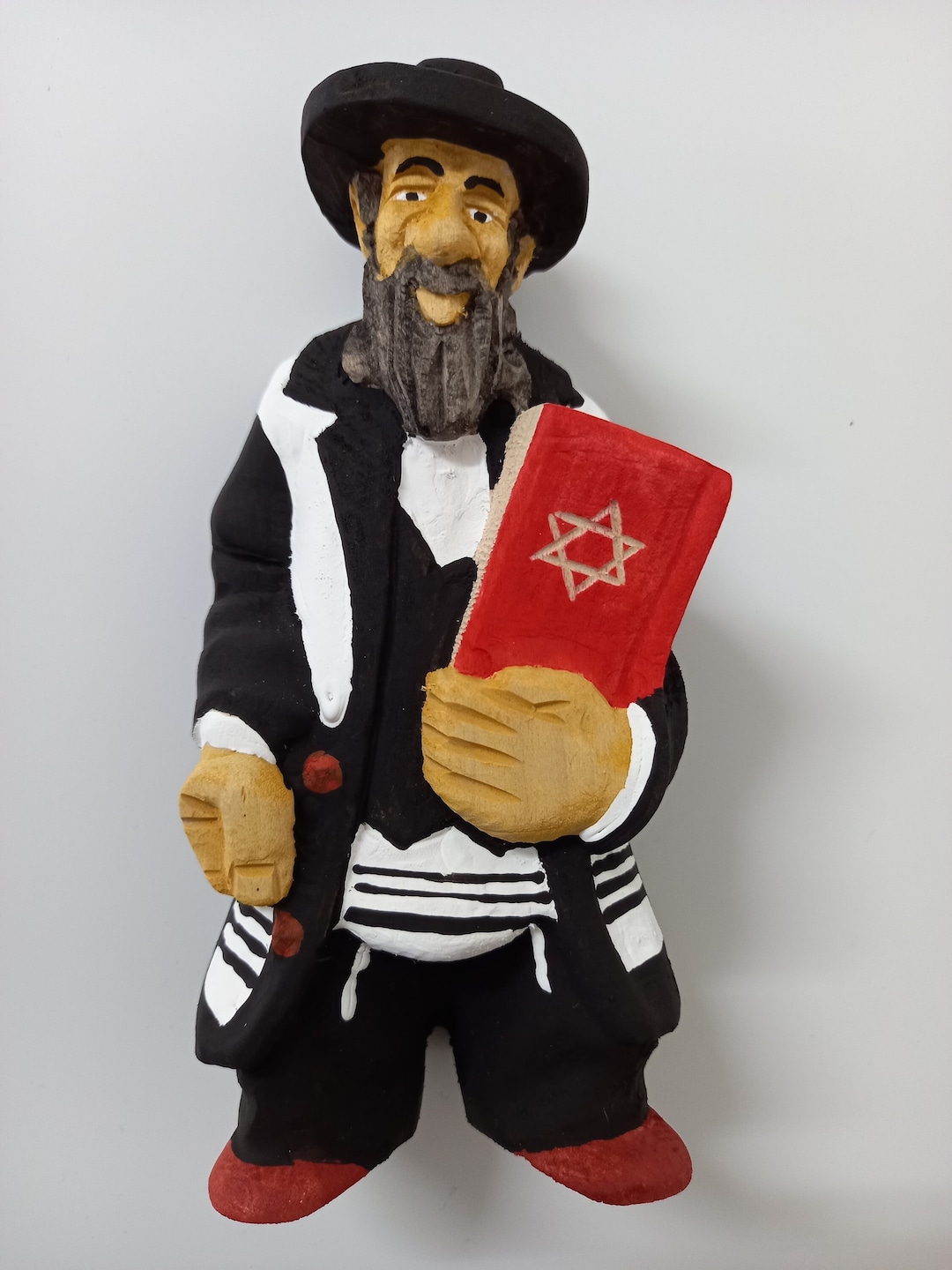 Jew Figurine With Book, Jew of Wood, Wood Carving, Jewish Man, Home ...
