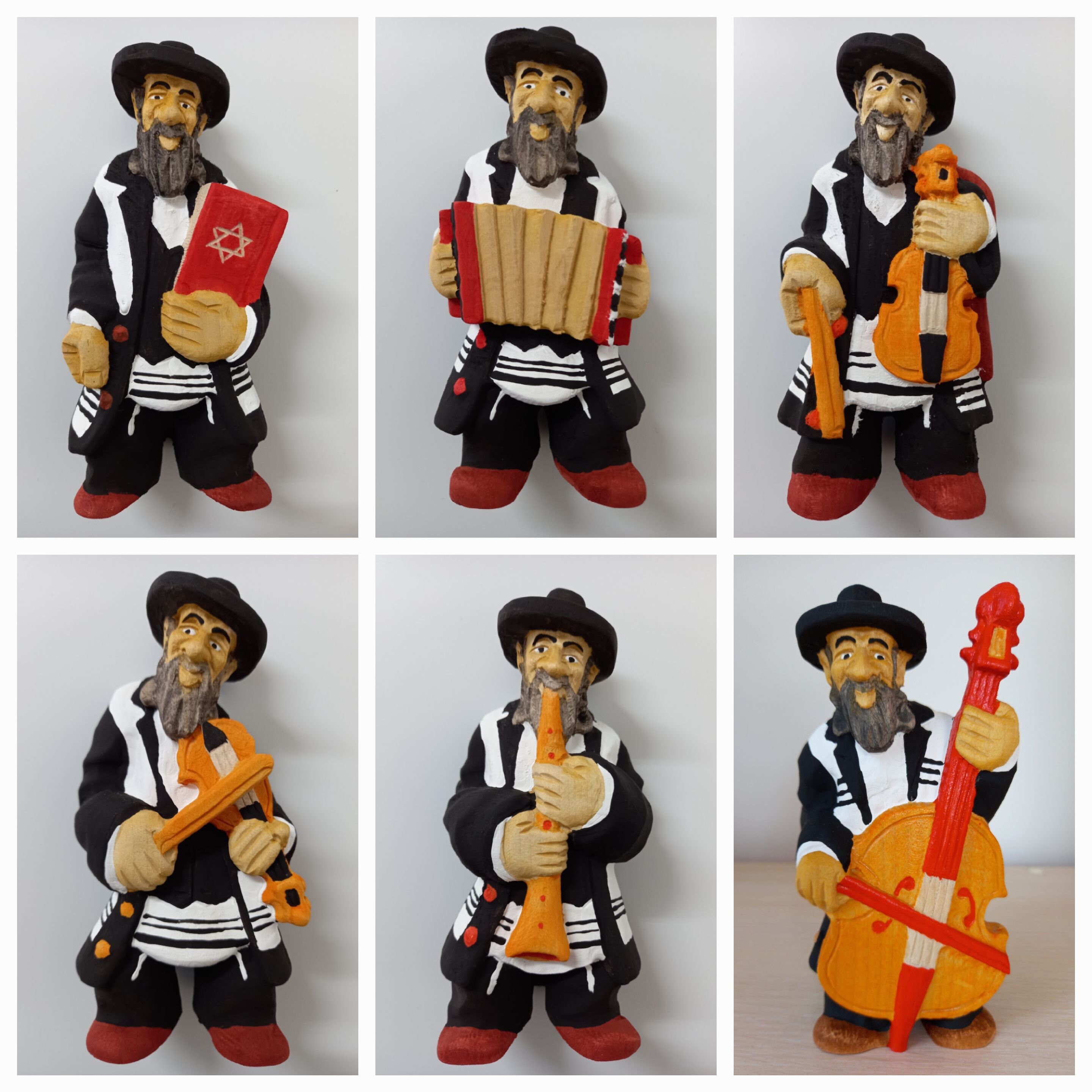 Jew Figurine With Harmony,jew of Wood, Wood Carving, Home Decoration ...