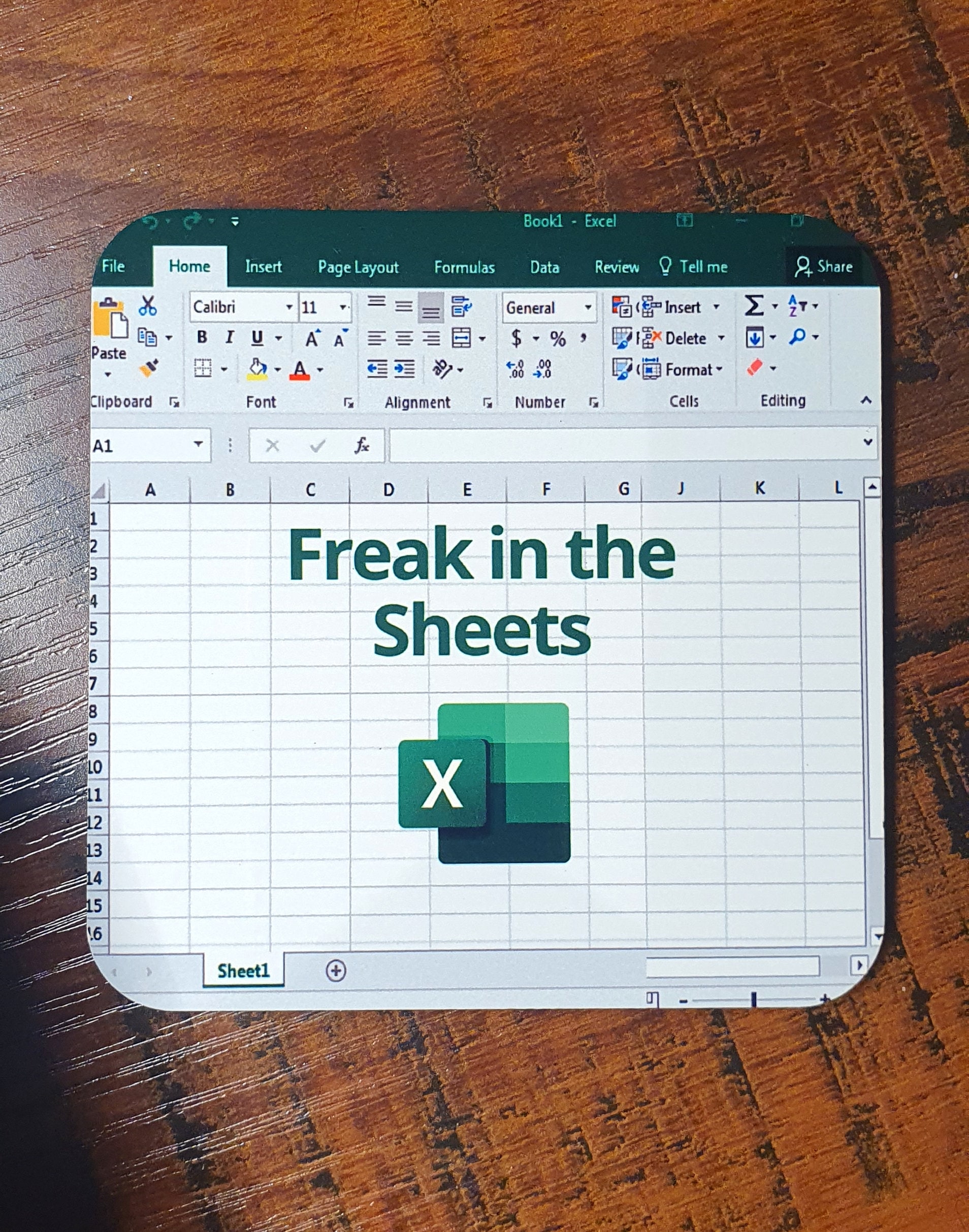 Freak in the Sheets Excel Coaster, Funny Office Gift, Secret Santa ...
