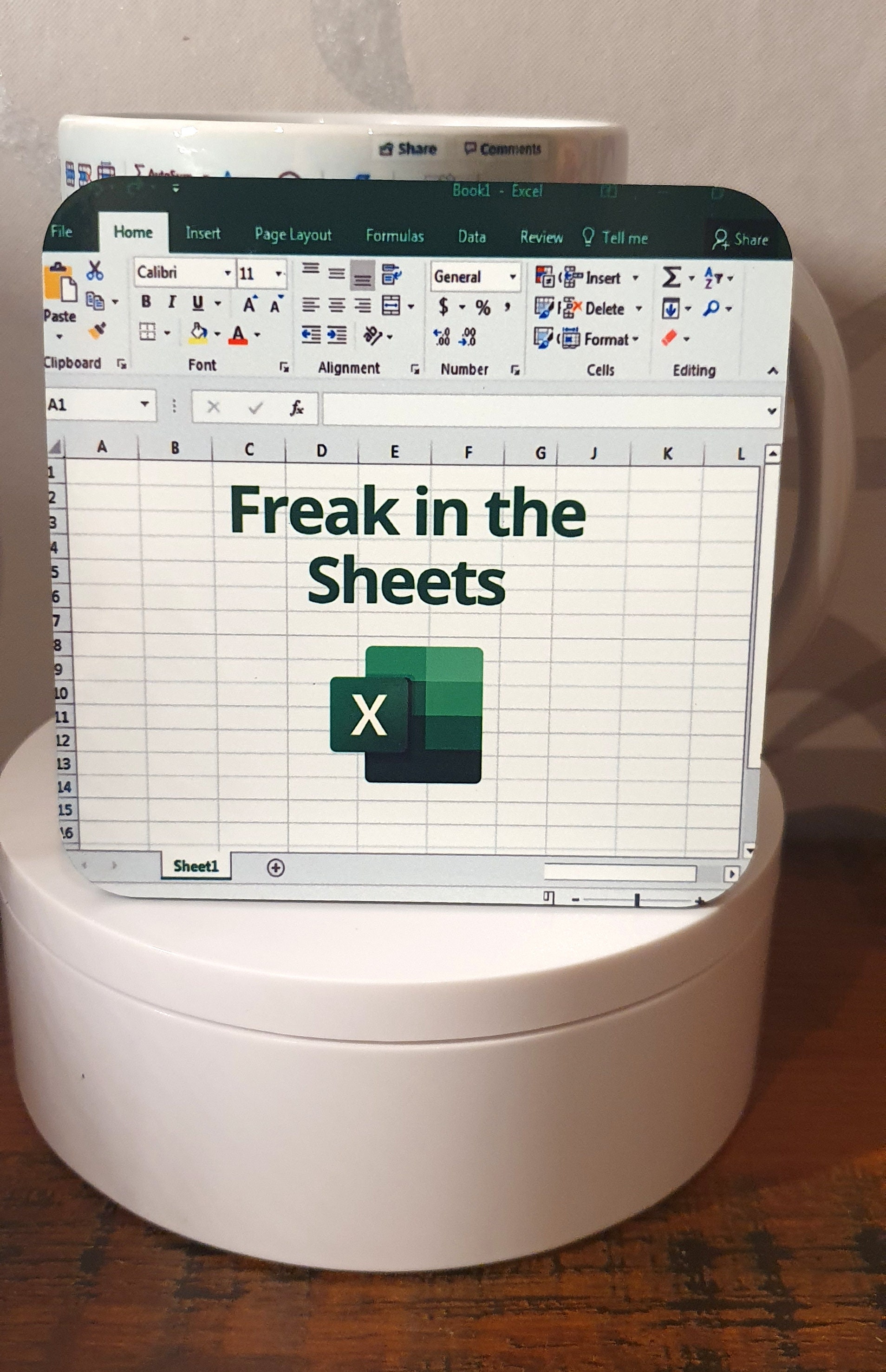 Freak in the Sheets Excel Coaster, Funny Office Gift, Secret Santa ...