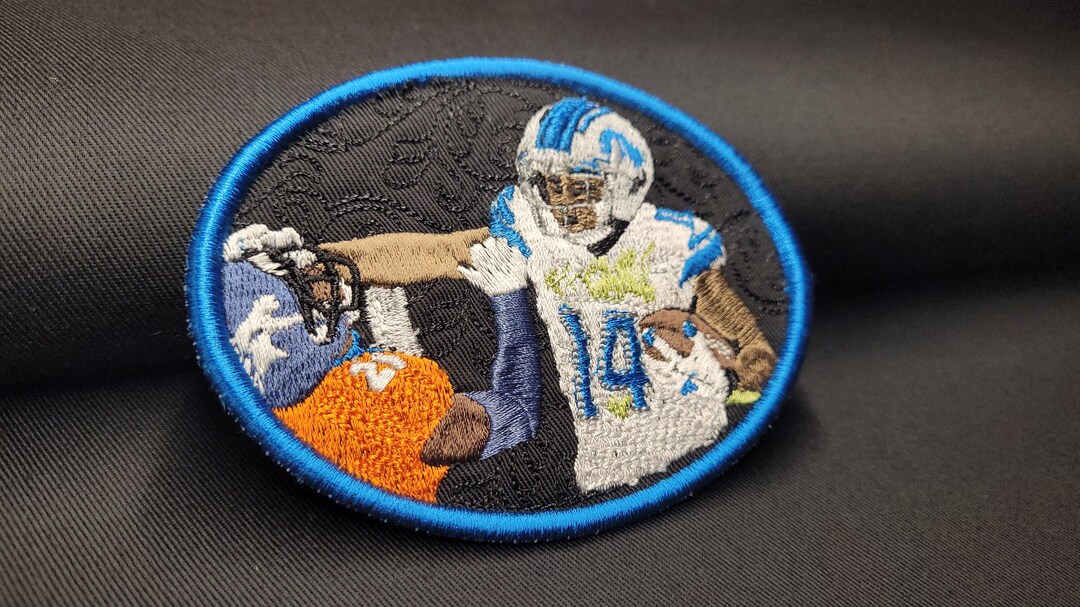 Amon-ra St. Brown Embroidered Iron on Patch - Detroit Lions 4"w X 3"h ...