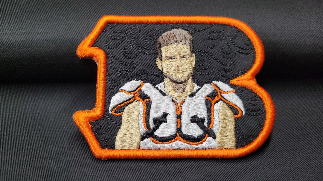 Joe Burrow in Pads Iron on Embroidered Patch - (4" X 3" Overall Size ...