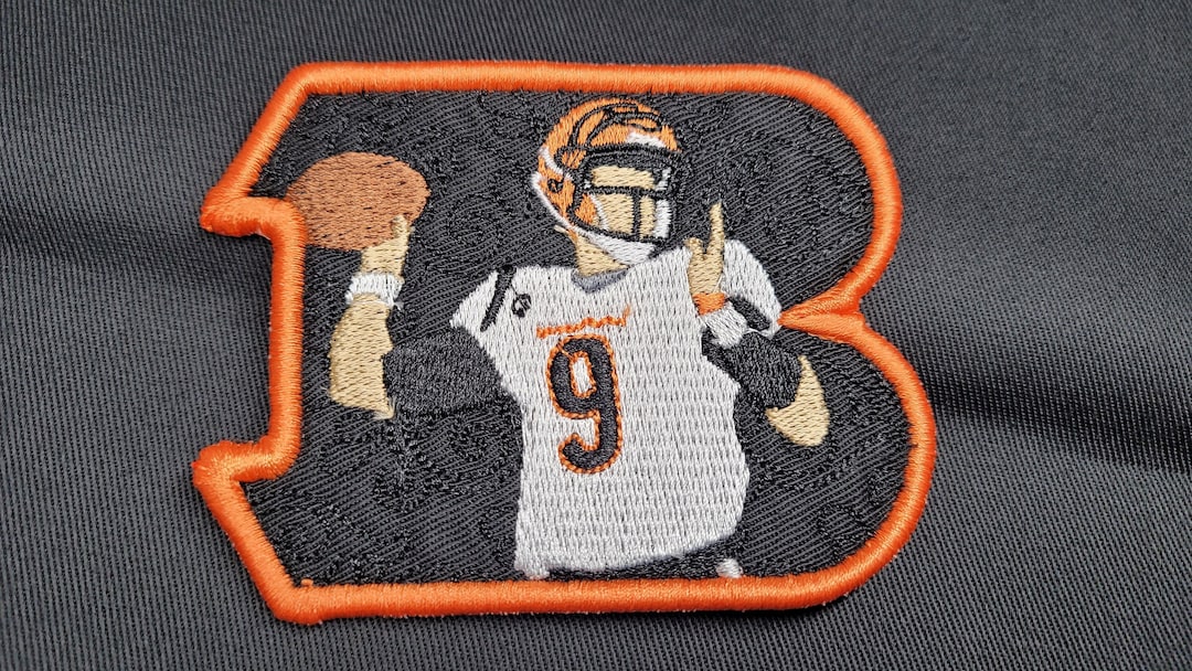 Cincy Joe Burrow - Patch - (4" X 3" Overall Size) - Get Your Who Dey ...