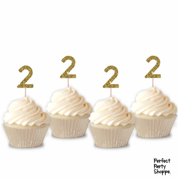 Number 2 Cupcake - Etsy