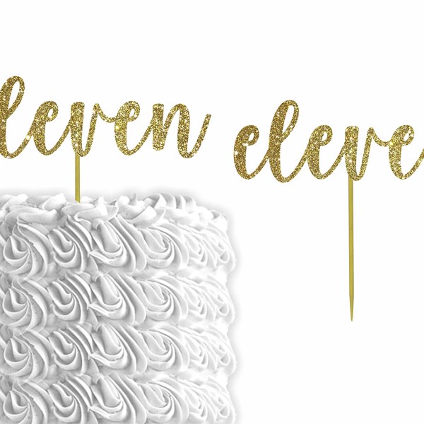 11th Birthday Cake Topper - Etsy