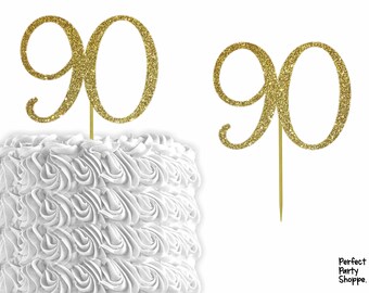 Ninety Cake Topper - Etsy