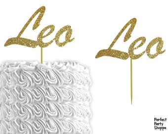 Leo Birthday Cake Topper - Etsy