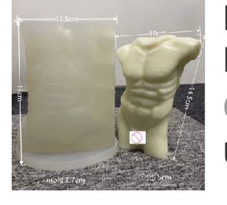 16cm Large Size Human Body Silicone Mould for Candles Making | Etsy UK