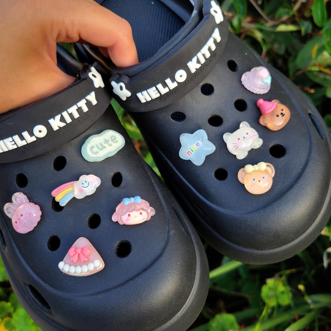 Cute Croc Shoe Charms Set, Kawaii Bear Shoe Charm, 3D Croc Charms, Cute ...