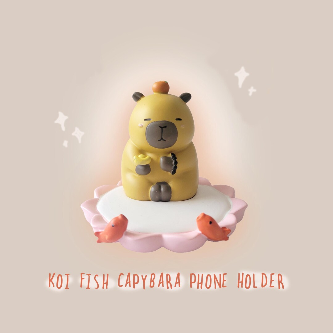 Capybara Cell Phone Holder, Tablet Stand, Adorable Decor, Phone ...