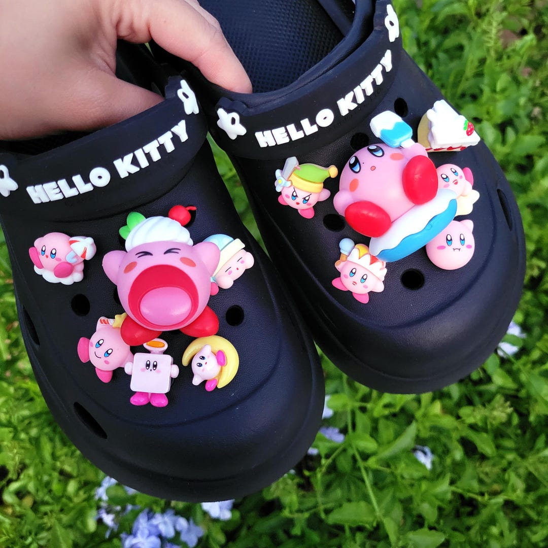 3D Kirby Shoe Charms Set, Shoe Charms, Cute Shoe Pins, Aesthetic Charms ...