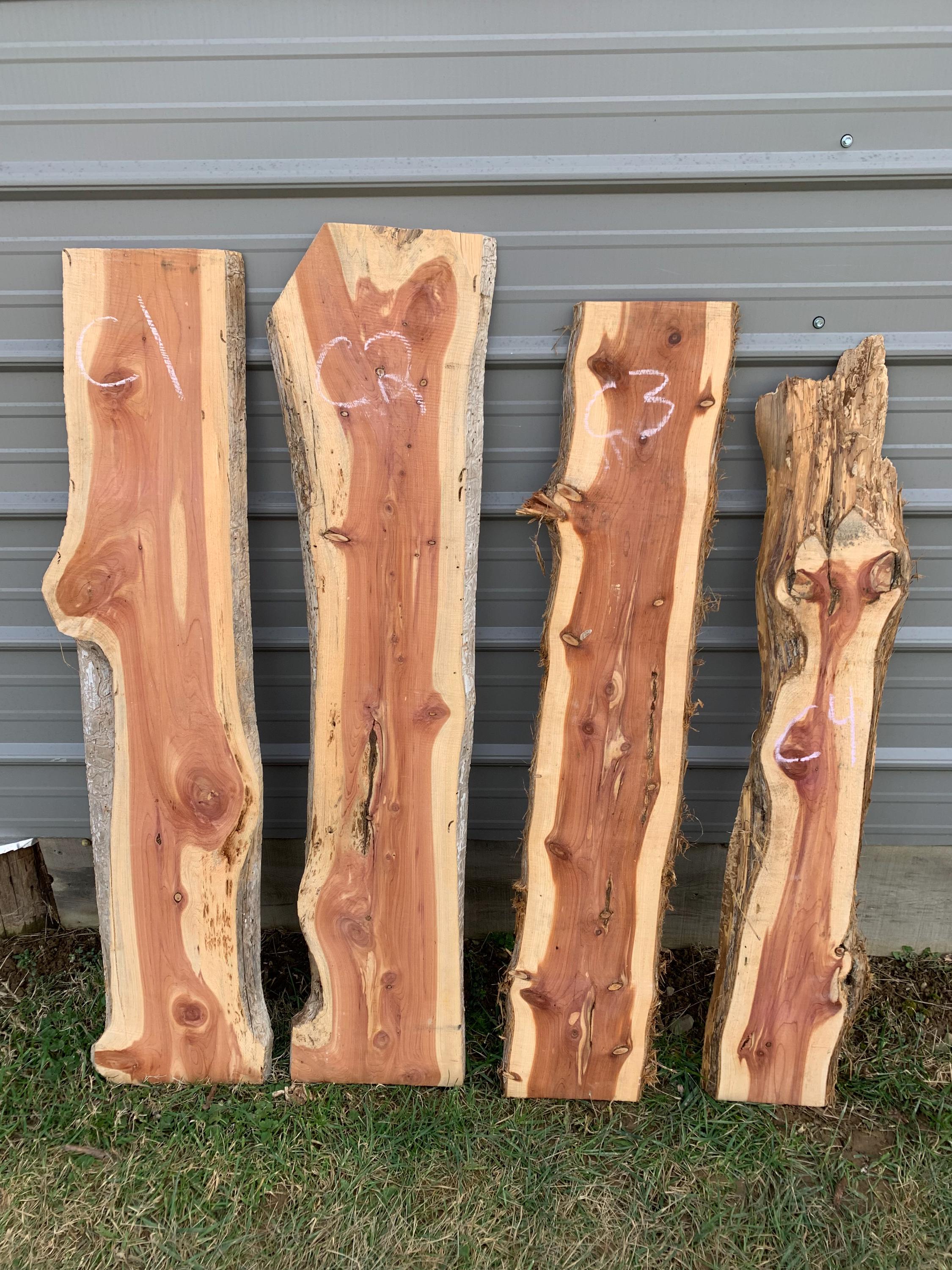 Eastern Red Cedar Slabs/ Live Edge Slabs - Etsy