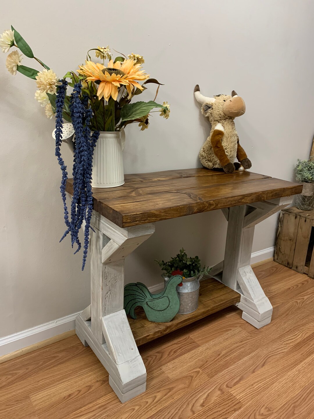 Rustic Farmhouse Accent Table End Table Rustic Table Farmhouse - Etsy