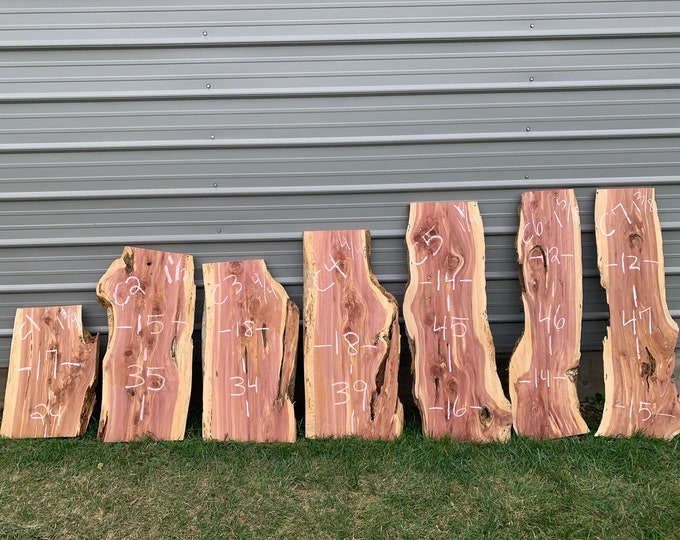 Eastern Red Cedar Slabs/ Live Edge Slabs - Etsy