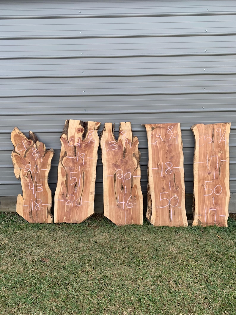 Eastern Red Cedar Slabs/ Live Edge Slabs - Etsy