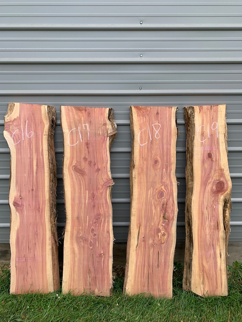 Eastern Red Cedar Slabs/ Live Edge Slabs - Etsy