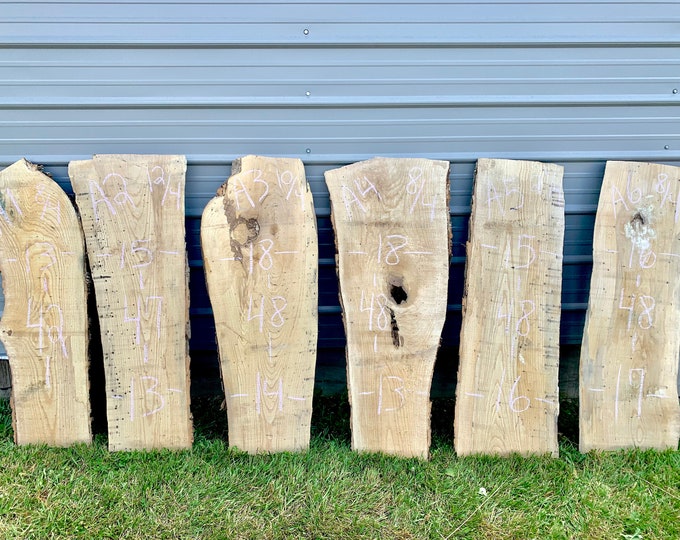 White Ash Slabs/ Live Edge Slabs/ Live Edge - Etsy