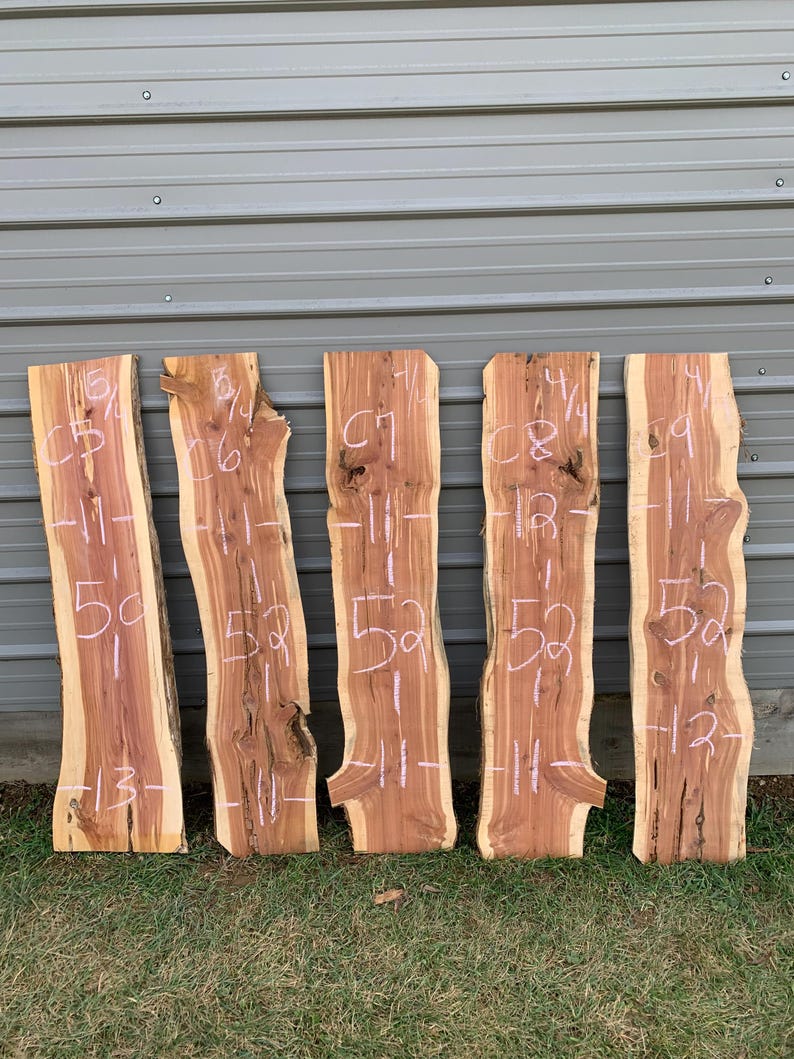 Eastern Red Cedar Slabs/ Live Edge Slabs - Etsy