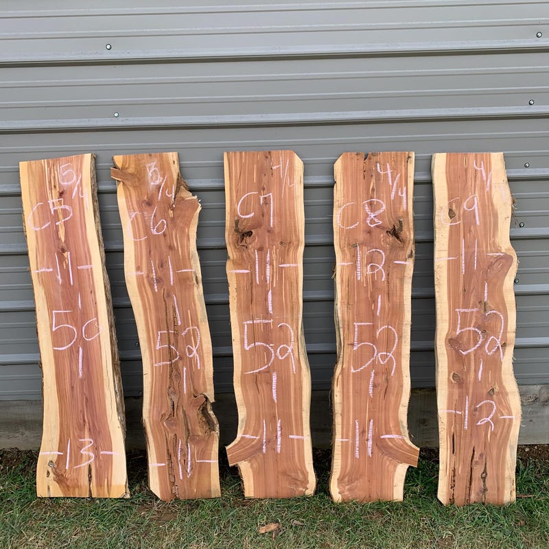 Red Cedar Slabs Live Edge - Etsy