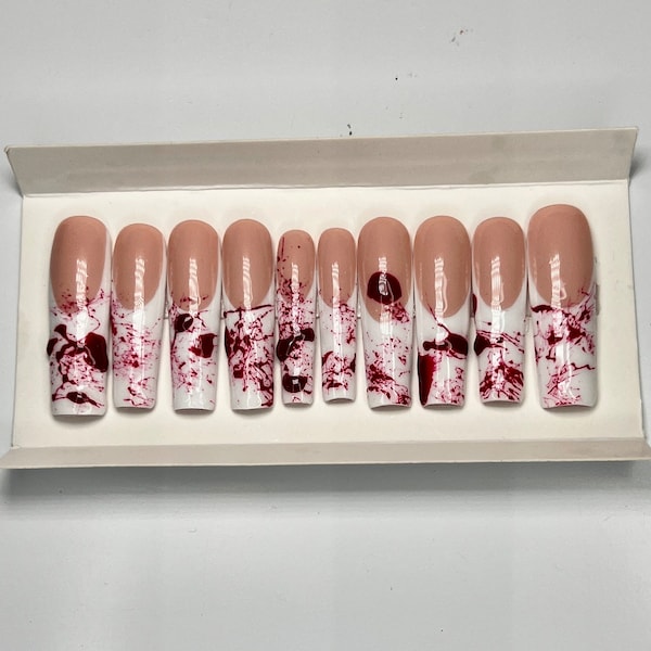 Blood Nails - Etsy
