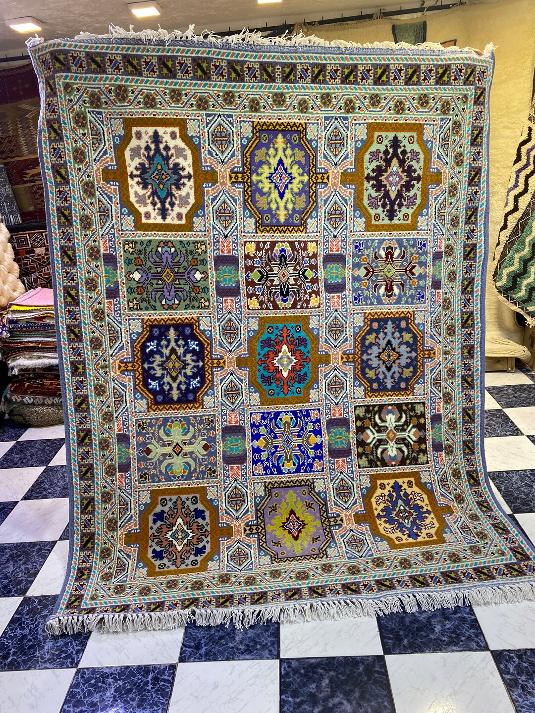 Moroccan Fez Royal Extra Rug, Handmade Moroccan Rug, Soft Rug, Interior ...